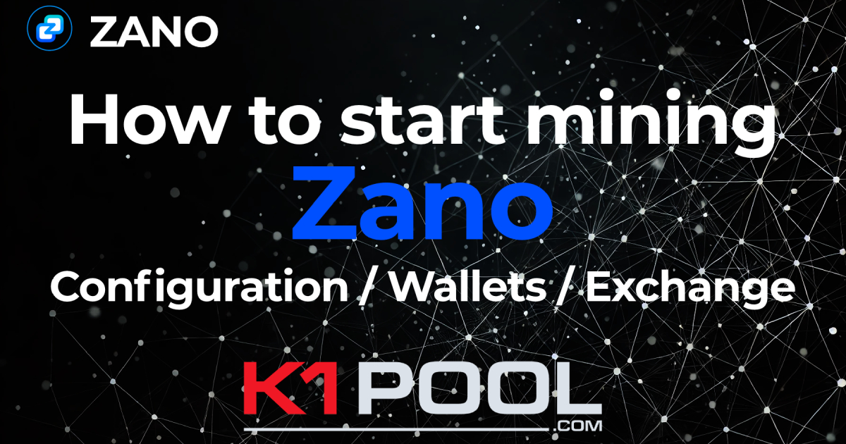 How To Start Mining Zano - Pool ZANO K1Pool